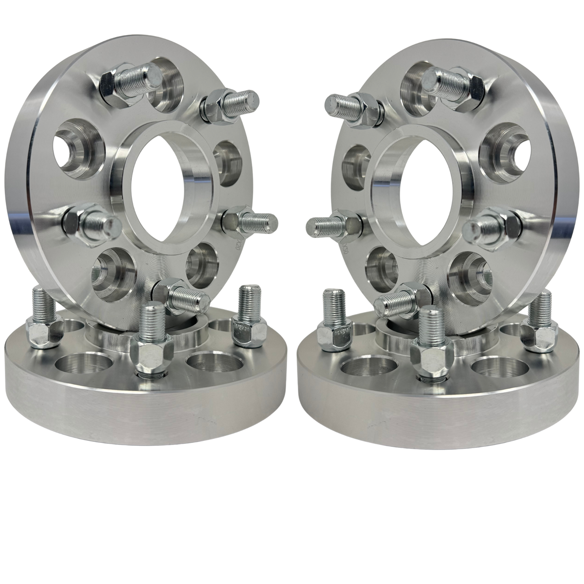 1" Inch 5x4.5 To 5x4.75 Hubcentric Wheel Adapters 74mm Hub 1/2" Studs ...