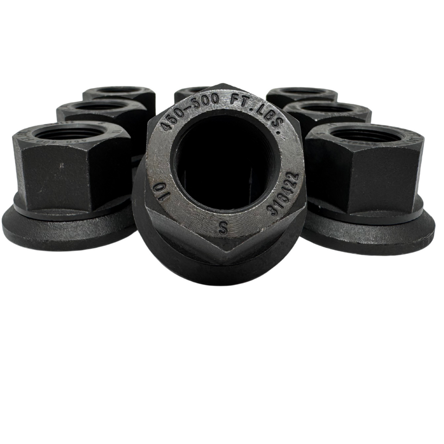 22x1.5 Heavy Duty Lug Nuts For 22.5 / 24.5 Alcoa Wheels Uni-Mount Nuts ...