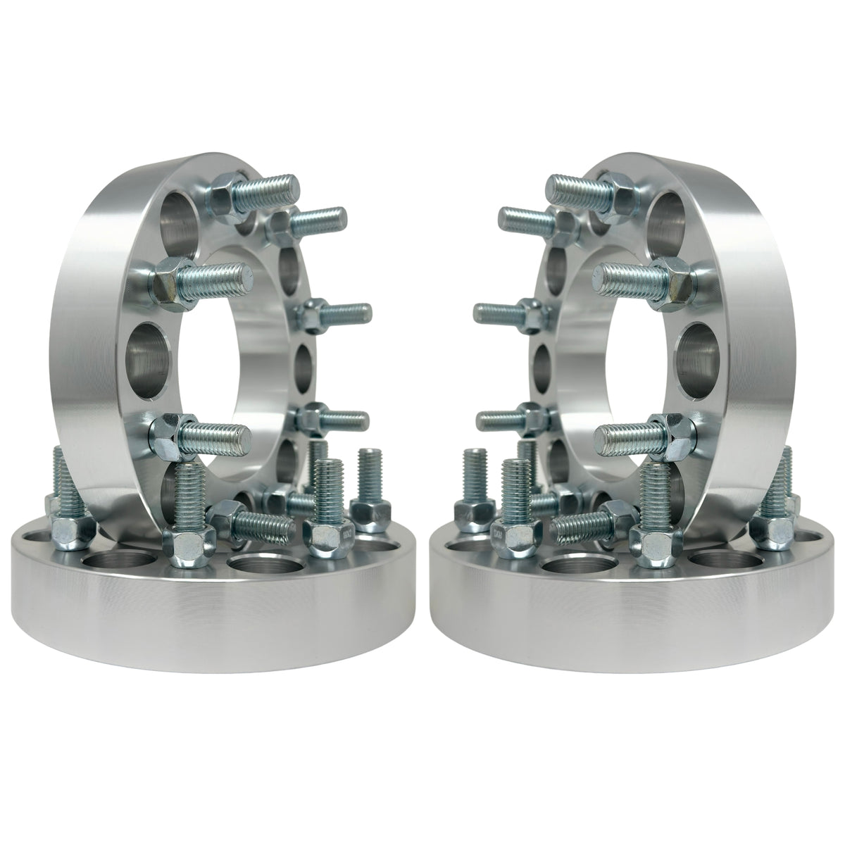 8X6.5 (8X165.1) Wheel Spacers 1.5" & 2" Inch (38-50mm) w/ 9/16-18 Stud ...